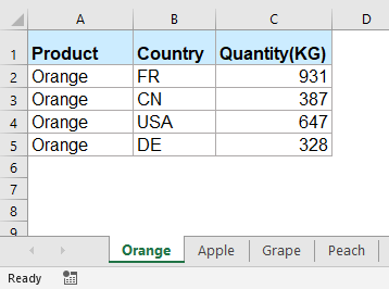 How to split a large table into multiple small tables in Excel?