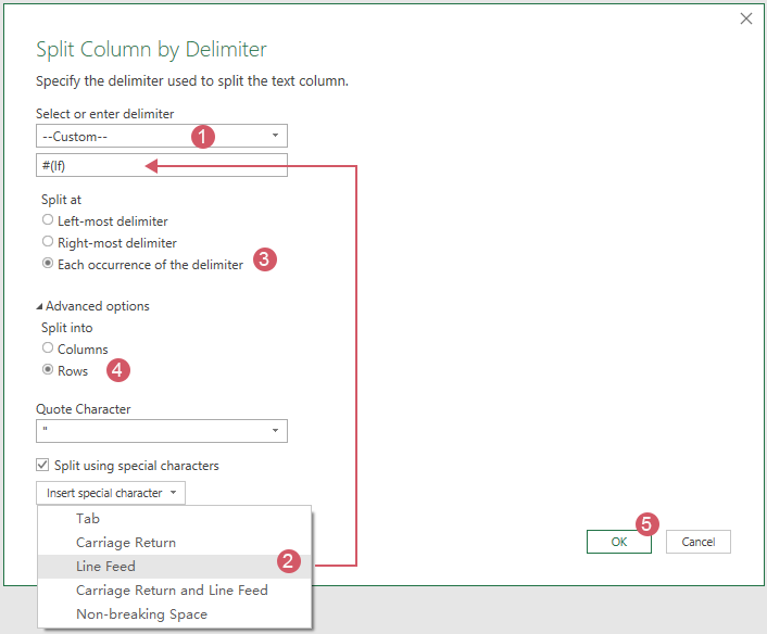 Split Text Strings by Delimiter into Multiple Rows - 3 Quick Tricks