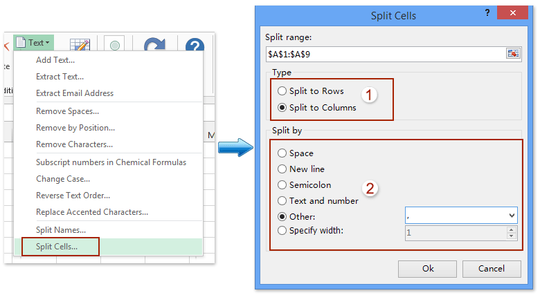 How To Split Text By Space Comma Delimiter In Excel Free Nude Photos