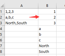 How to split by delimiter and transpose cells in Excel?