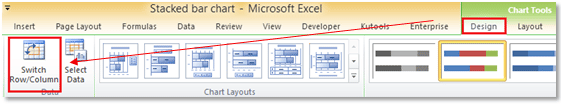 How to create stacked bar/column chart in Excel?