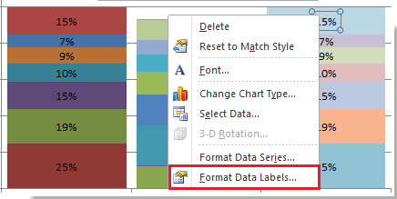 How to add leader lines to stacked column in Excel?