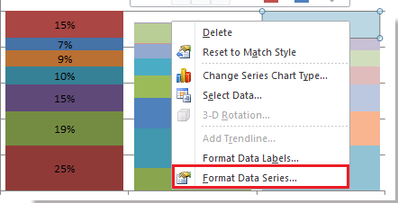 How to add leader lines to stacked column in Excel?