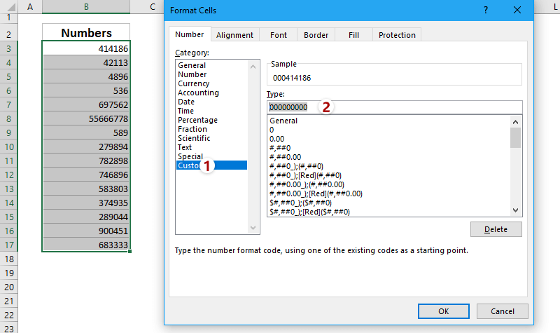 How To Start Numbers With 0 zero In Excel 