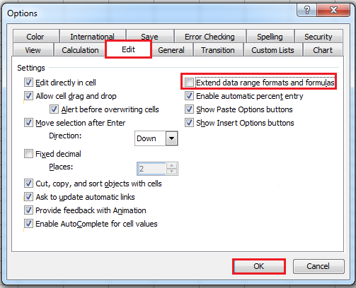 How To Stop turn Off Auto Fill Color In Excel 