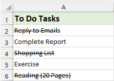 Strikethrough text in Excel (Basic usages and examples)