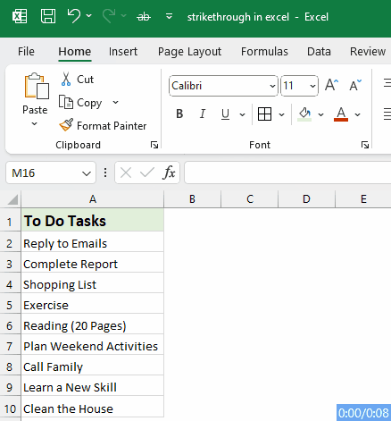 Strikethrough text in Excel (Basic usages and examples)