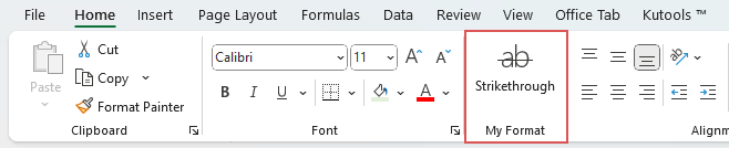 Excel의 취소선 텍스트기본 사용법 및 예