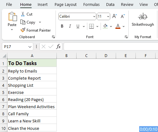 Strikethrough text in Excel (Basic usages and examples)