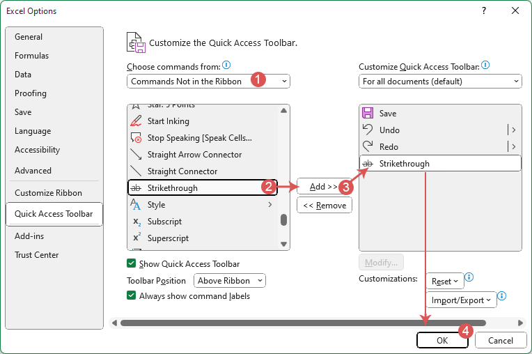 Strikethrough Text In Excel Basic Usages And Examples 3363