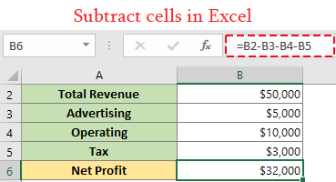 Soustraction dans Excel : cellules, colonnes, dates et heures - Un ...