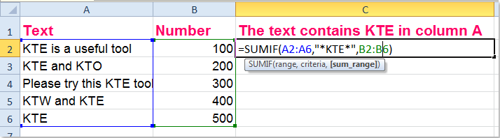 How To Sum Values Based On Text Criteria In Excel 