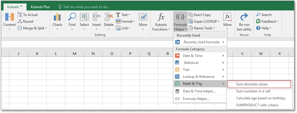How to sum numbers in brackets only in Excel?