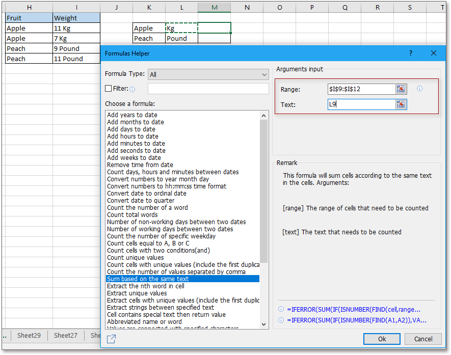 How To Correctly Sum Numbers With Units In A Range In Excel 6307
