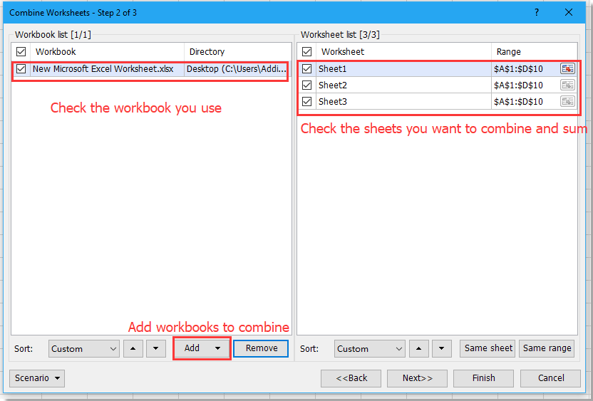 How To Sum Values In Same Column Across Multiple Sheets 