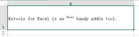 How to format part text as superscript or subscript within a cell?