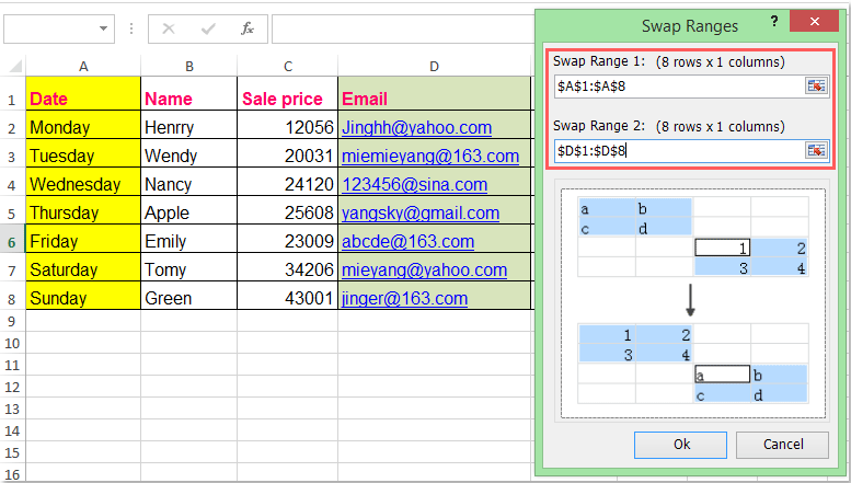 How To Swap Rows Or Columns In Excel 