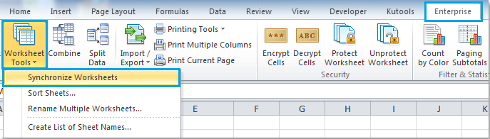 How to synchronize all worksheets of the workbook with same range ...