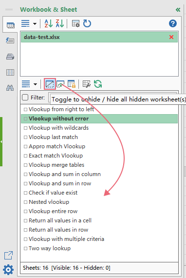 How to create table of contents for all sheets and updates automatically?