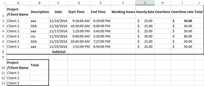 Calculate Hours Worked Excel Template Evegase