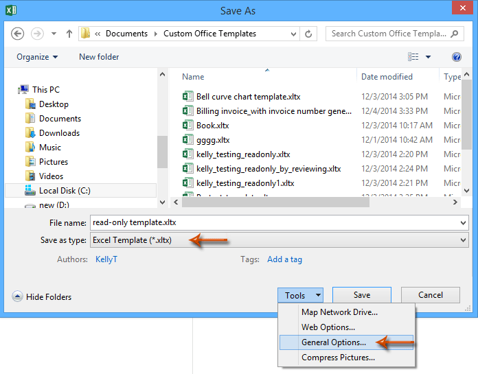 How To Make A Read only Template In Excel 