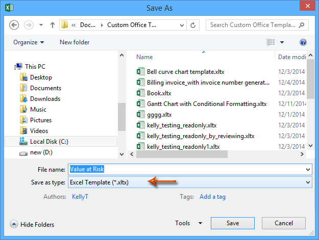 How to create Value at Risk template in Excel?
