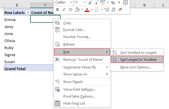 How To Find The Top 5 Or N Most Frequent Text Or Numbers In Excel 