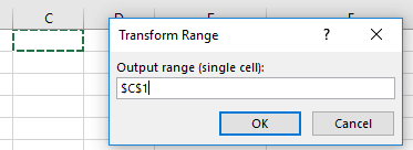 How to quickly transpose address list from rows to columns in Excel?