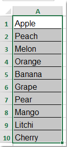 How to transpose data from column into one single cell in Excel?