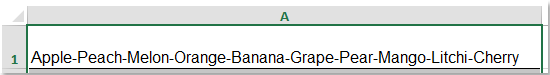 How to transpose data from column into one single cell in Excel?