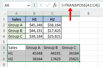 5 ways to transpose data in Excel (Step-by-step tutorial)