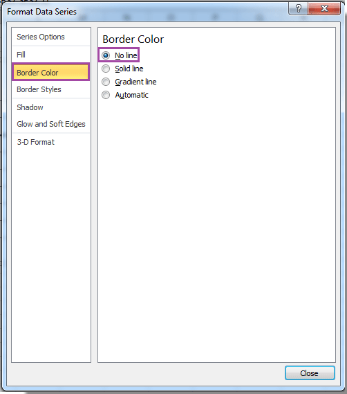 How to show trend line in chart only in Excel?