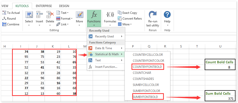How To Count Cells By Specific Formatting Such As Bold Italic In Excel 