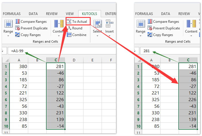 How To Subtract A Column Of Numbers In Excel