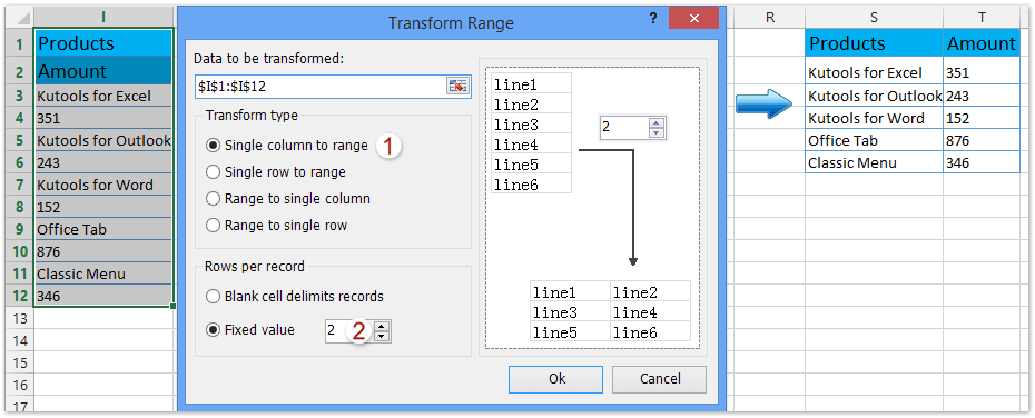 How To Split One Single Row To Multiple Rows In Excel 