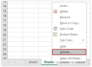 How to unhide all worksheets & sheets in Excel?