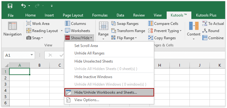 How to unhide all worksheets & sheets in Excel?