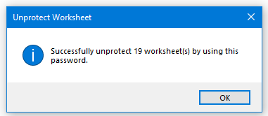 How to unprotect multiple worksheets at once in Excel?
