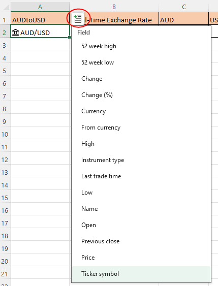 How to auto update exchange rate in Excel?
