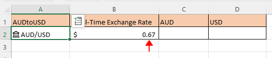 How to auto update exchange rate in Excel?