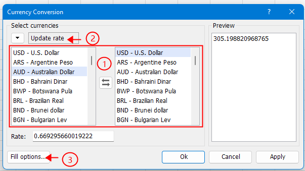 How to auto update exchange rate in Excel?