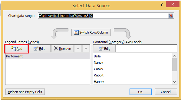 How To Add Verticalaverage Line To Bar Chart In Excel