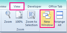 How to view two or more worksheets at once in Excel?