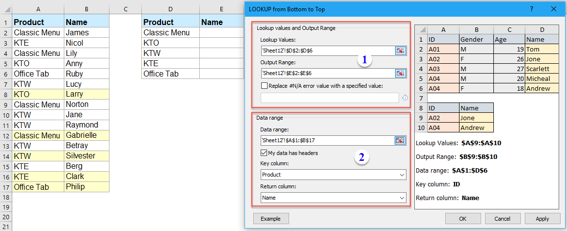 How To Vlookup Matching Value From Bottom To Top In Excel