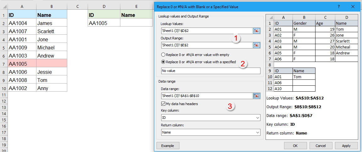 How To Vlookup To Return Blank Or Specific Value Instead Of 0 Or Na In