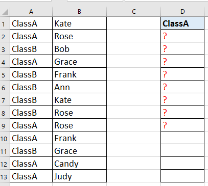 How to use VLOOKUP to create a unique list from table in Excel?