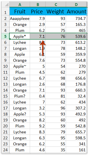 How to vlookup wildcard (~, *, ?) literally in Excel?