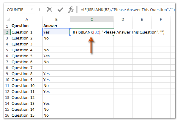 How To Display Warning alert Messages If Cells Are Blank In Excel 