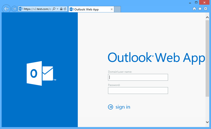 How to access exchange account on web from Outlook?