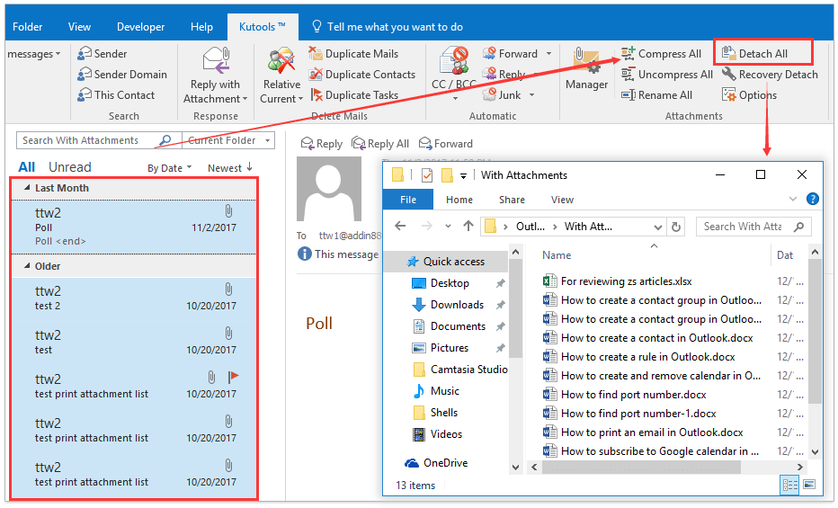 How To Print All Attachments In One multiple Emails In Outlook 